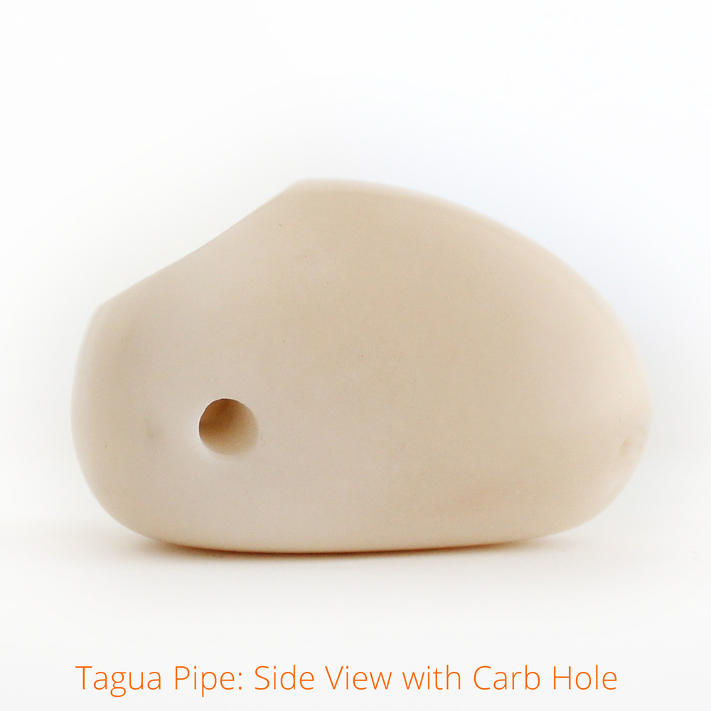 Tagua Pipe Fully Polished Finish Handmade - Muichic Natural Jewelry