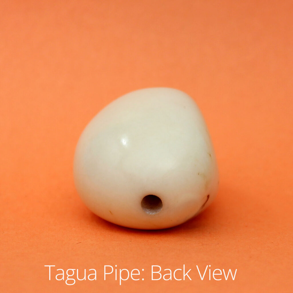 Tagua Pipe Fully Polished Finish Handmade - Muichic Natural Jewelry